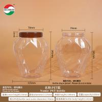 China 650ml Food Grade PET Plastic Jar with Screw Lid Clear Wide Mouth for Candy Cookie Snack Packaging for sale