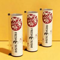China Eco-Friendly Food Grade Paper Composite Can Push-Up Sushi Tube Packaging 5000 Units for sale