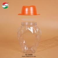 China 650ml PET Clear Plastic Jar with Screw Lid Food Grade Container for Candy Cookie Snack for sale