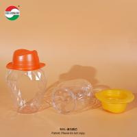China 650ml PET Clear Plastic Jar with Screw Lid Food Grade Container for Candy Cookie Snack for sale
