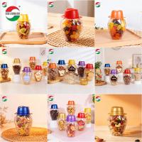 China 650ml PET Clear Plastic Jar with Screw Lid Food Grade Container for Candy Cookie Snack for sale