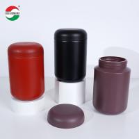 China Black HDPE Protein Powder Container Jar 90mm 500ml Screw Cap Food Grade Cosmetic Packaging for sale