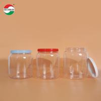 China 2625ml Food Grade Clear PET Plastic Jars with Screw Lids 2000ml 2200ml 2625ml for sale