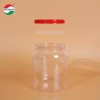 China 2625ml Food Grade Clear PET Plastic Jars with Screw Lids 2000ml 2200ml 2625ml for sale
