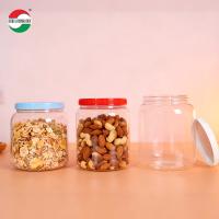 China 2000ml 2200ml 2625ml Wide Mouth Candy Jar Plastic PET Storage Container Packaging with Screw Cap for sale