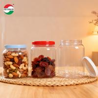 China 2000ml 2200ml 2625ml Wide Mouth Candy Jar Plastic PET Storage Container Packaging with Screw Cap for sale