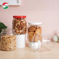 China 2000ml 2200ml 2625ml Wide Mouth Candy Jar Plastic PET Storage Container Packaging with Screw Cap for sale