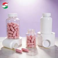 China Transparent Medicine Bottle Lightweight Durable HDPE Plastic Bottle Screw Cap Cylindrical Shape Customizable Printing Suitable Containing for sale