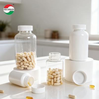 China Food Grade HDPE Pill Bottles 500ml 1000ml with Screw Cap for Medicine Capsules Packaging for sale