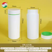 China Transparent Medicine Bottle Lightweight Durable HDPE Plastic Bottle Screw Cap Cylindrical Shape Customizable Printing Suitable Containing for sale