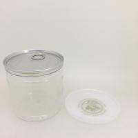 China Air - Proof Clear Plastic Cylinder Containers For Canned Food , Beverage for sale
