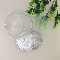China Aluminum Pull Tab Lid Clear Plastic Cylinder Containers/Food Packaging Canister for sale