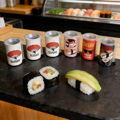 China Food Grade Custom Sushi Paper Tube Packaging Push Pop up Tube 16.8mm to 151.3mm for sale