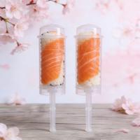 China Custom PP Plastic Sushi Roll Push Up Pop Tube Packaging Container with Lid 16.8mm to 151.3mm for sale
