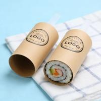 China Food Grade Eco Friendly PP Plastic Sushi Paper Roll Push Up Tube Cylinder Container with Lid 16.8mm to 151.3mm for sale