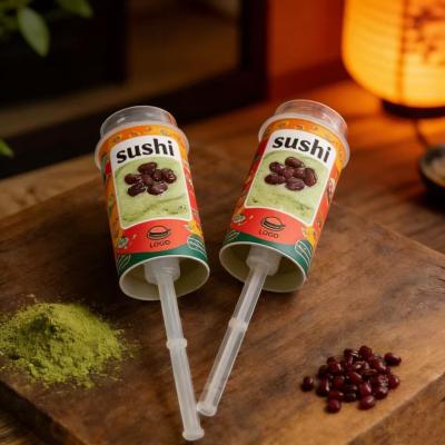 China Food Grade OEM Sushi Push-Up Tube PP Sauce Tube Set for Soy Sauce Takeaway Condiments 16.8mm to 151.3mm for sale