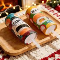 China Food Grade Eco Friendly PP Plastic Sushi Paper Roll Push Up Tube Cylinder Container with Lid 16.8mm to 151.3mm for sale