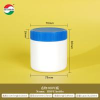 China Custom Logo White HDPE Supplement Bottle 90mm Child Resistant Cap 500ml Medicine Bottle for sale