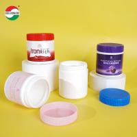 China Custom Logo White HDPE Supplement Bottle 90mm Child Resistant Cap 500ml Medicine Bottle for sale