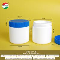 China Custom Logo White HDPE Supplement Bottle 90mm Child Resistant Cap 500ml Medicine Bottle for sale
