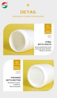 China Custom Logo White HDPE Supplement Bottle 90mm Child Resistant Cap 500ml Medicine Bottle for sale