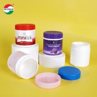 China Custom Logo White HDPE Supplement Bottle 90mm Child Resistant Cap 500ml Medicine Bottle for sale