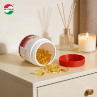 China Food Grade HDPE Vitamin Bottles 500ml 1000ml Colored Capsule Shape Sealed Containers for sale