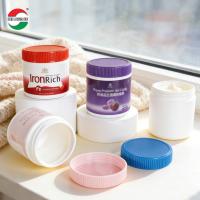 China Food Grade HDPE Vitamin Bottles 500ml 1000ml Colored Capsule Shape Sealed Containers for sale