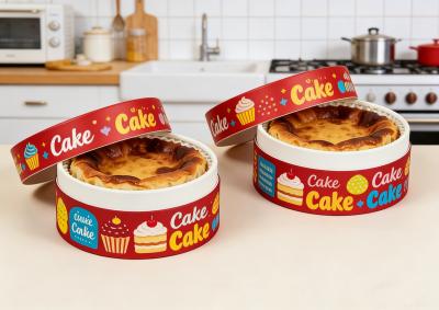 China Biodegradable Kraft Paper Tube Food Packaging 500ml Cake Dessert Canister SGS FDA ISO Certified for sale