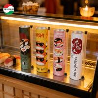 China Custom Printed Biodegradable Sushi Push Pop Paper Tube Packaging Food Grade 5000pcs MOQ for sale