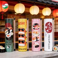 China Custom Printed Biodegradable Sushi Push Pop Paper Tube Packaging Food Grade 5000pcs MOQ for sale