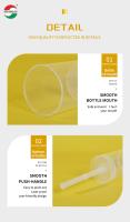 China Custom Clear PET Plastic Cylinder 100ml Screw Lid Food Grade Sushi Candy Jelly Container for sale
