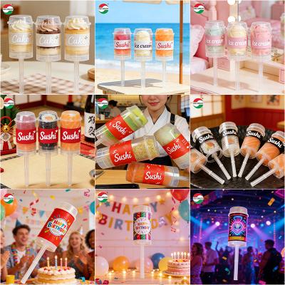 China 100ml Clear PET Plastic Cylinder Jar with Screw Lid for Food Candy Jelly Packaging for sale