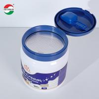 China Food Grade PET Plastic Milk Powder Can 2200ml 2600ml with Screw Lid and Scoop Custom Logo for sale
