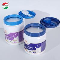 China 2000ml Food Grade PET Jar with 125mm PP Lid and Spoon for Powdered Milk Storage for sale