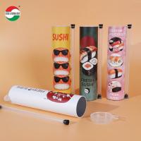 China Custom Size Sushi Push Pop Container Food Grade Paper Cylinder Push Tube Packaging for Snacks 16.8mm to 151.3mm ID for sale