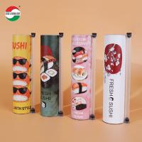 China Custom Size Sushi Push Pop Container Food Grade Paper Cylinder Push Tube Packaging for Snacks 16.8mm to 151.3mm ID for sale
