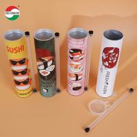 China Custom Size Sushi Push Pop Container Food Grade Paper Cylinder Push Tube Packaging for Snacks 16.8mm to 151.3mm ID for sale