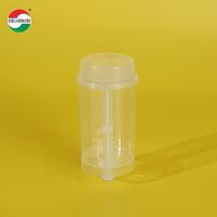 China Custom Food Grade PET Plastic Push Pop Cake Tube Container Sushi Push Up Cylinder Packaging 16.8mm to 151.3mm for sale