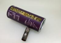 China Large Size Food Grade Kraft Paper Oatmeal Packaging Tube 83mm x 230mm with FDA-SGS Certification for sale