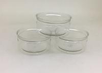 China 65 x 32mm Clear Pet Jars With Easy Open End And Plastic Cap For Canabis Packaging for sale