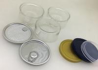 China 65 x 32mm Clear Pet Jars With Easy Open End And Plastic Cap For Canabis Packaging for sale