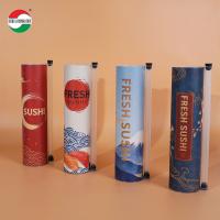 China Food Grade Eco Friendly Sushi Push Pop Paper Tube Container with Customized Logo for sale