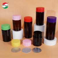 China Food Grade PET Plastic Jar with Anti-slip Striped Screw Cap and Transparent Design for Storage for sale