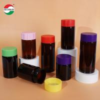 China Food Grade PET Plastic Jar with Anti-slip Striped Screw Cap and Transparent Design for Storage for sale