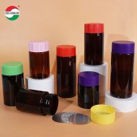 China Food Grade PET Plastic Jar with Anti-slip Striped Screw Cap and Transparent Design for Storage for sale