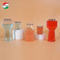 China Food Grade Clear 500ml PET Beverage Cans Empty Transparent Juice Can With Peel Off Lid for sale