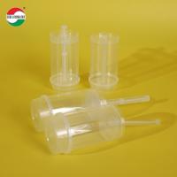 China Food Grade PP Push Up Tubes Empty Clear Plastic Push Pop Containers Custom Silk Print Logo For Sushi Mousse Cake Dessert Packaging for sale