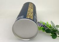 China Large Size Food Grade Kraft Paper Oatmeal Packaging Tube 83mm x 230mm with FDA-SGS Certification for sale