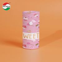 China Child lock Custom Printed Eco-Friendly Bio-Degradable Kraft Paper Canisters Cardboard Containers Lids Custom Logo for sale